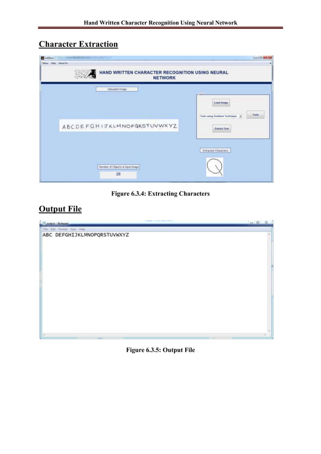 Hand Written Character Recognition Using Neural Networks Docx Computing Technology And Computing