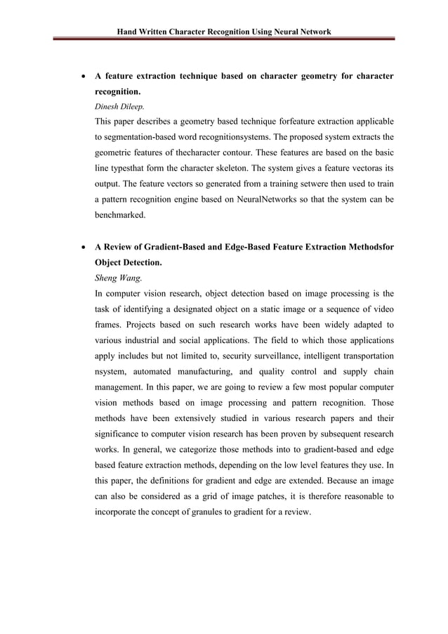Hand Written Character Recognition Using Neural Networks Pdf