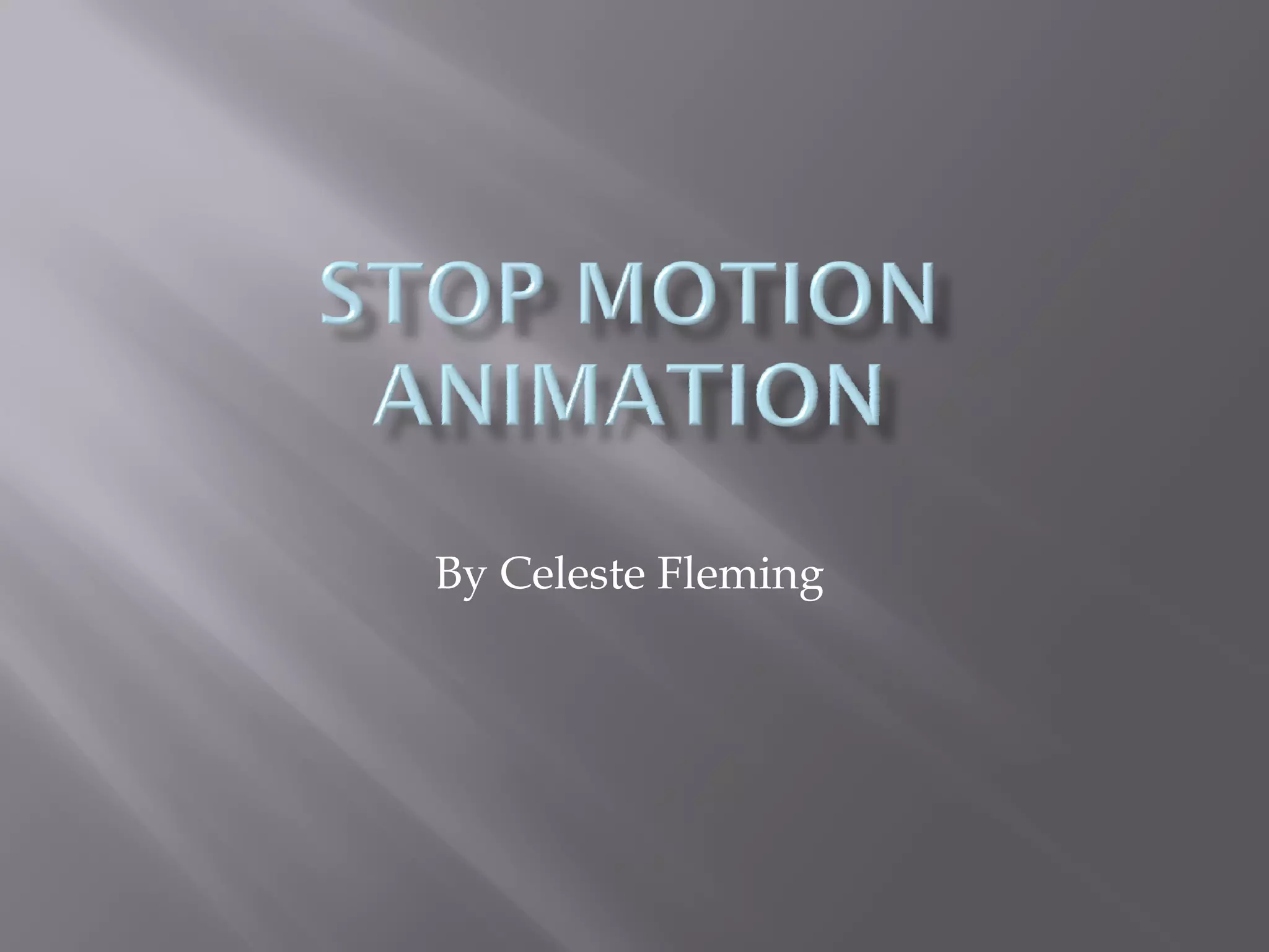 Stop Motion Animation | PPT