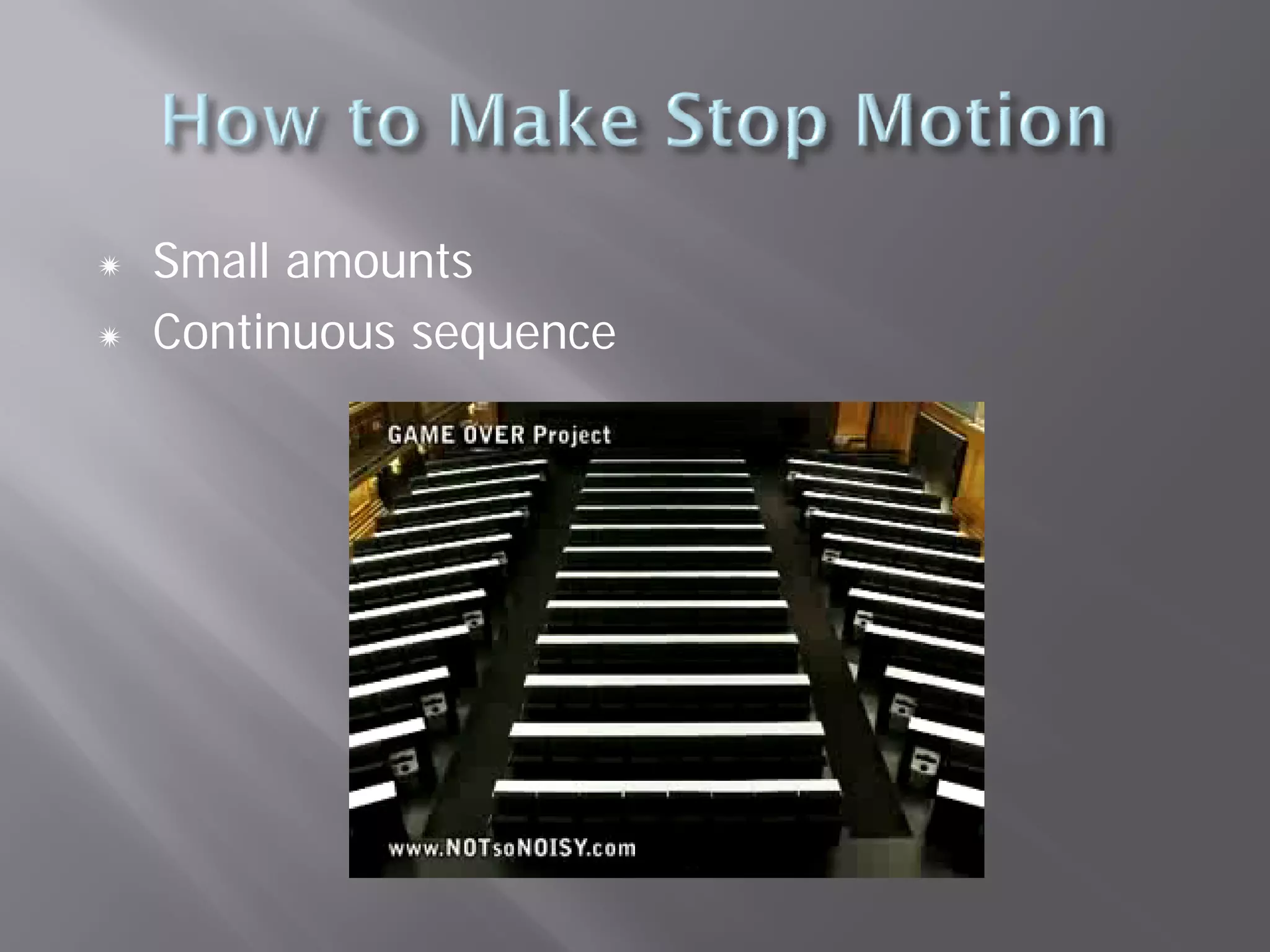 Stop Motion Animation | PPT