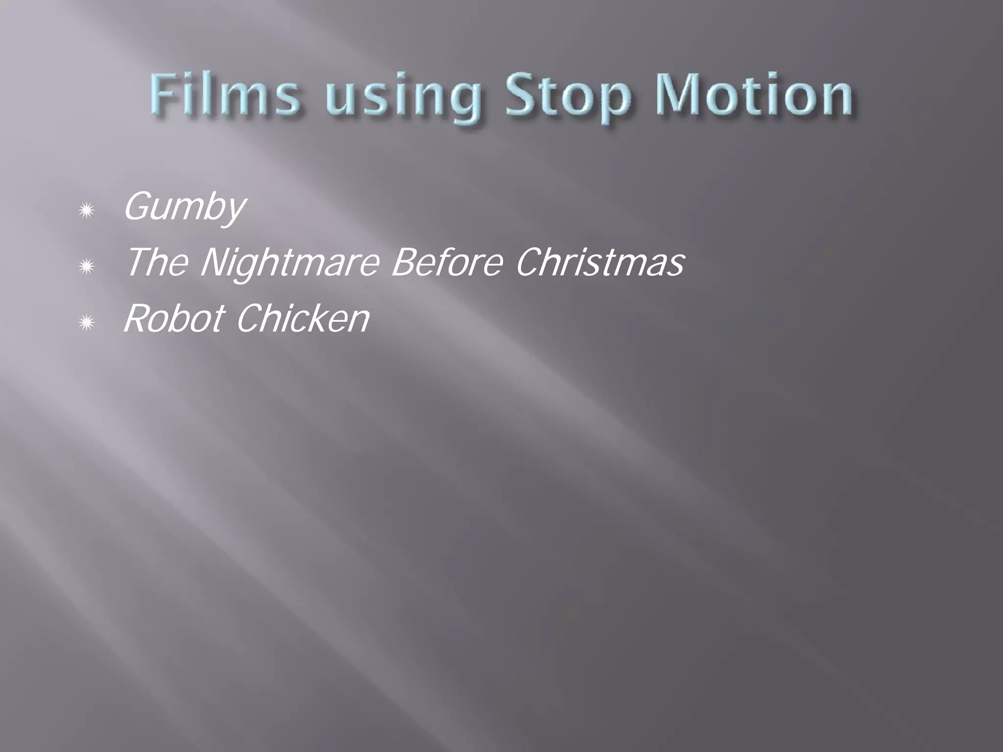 Stop Motion Animation | PPT