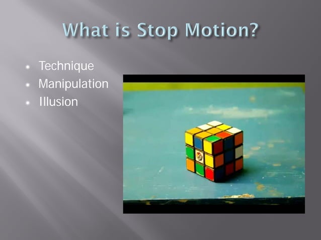 Stop Motion Animation | PPT