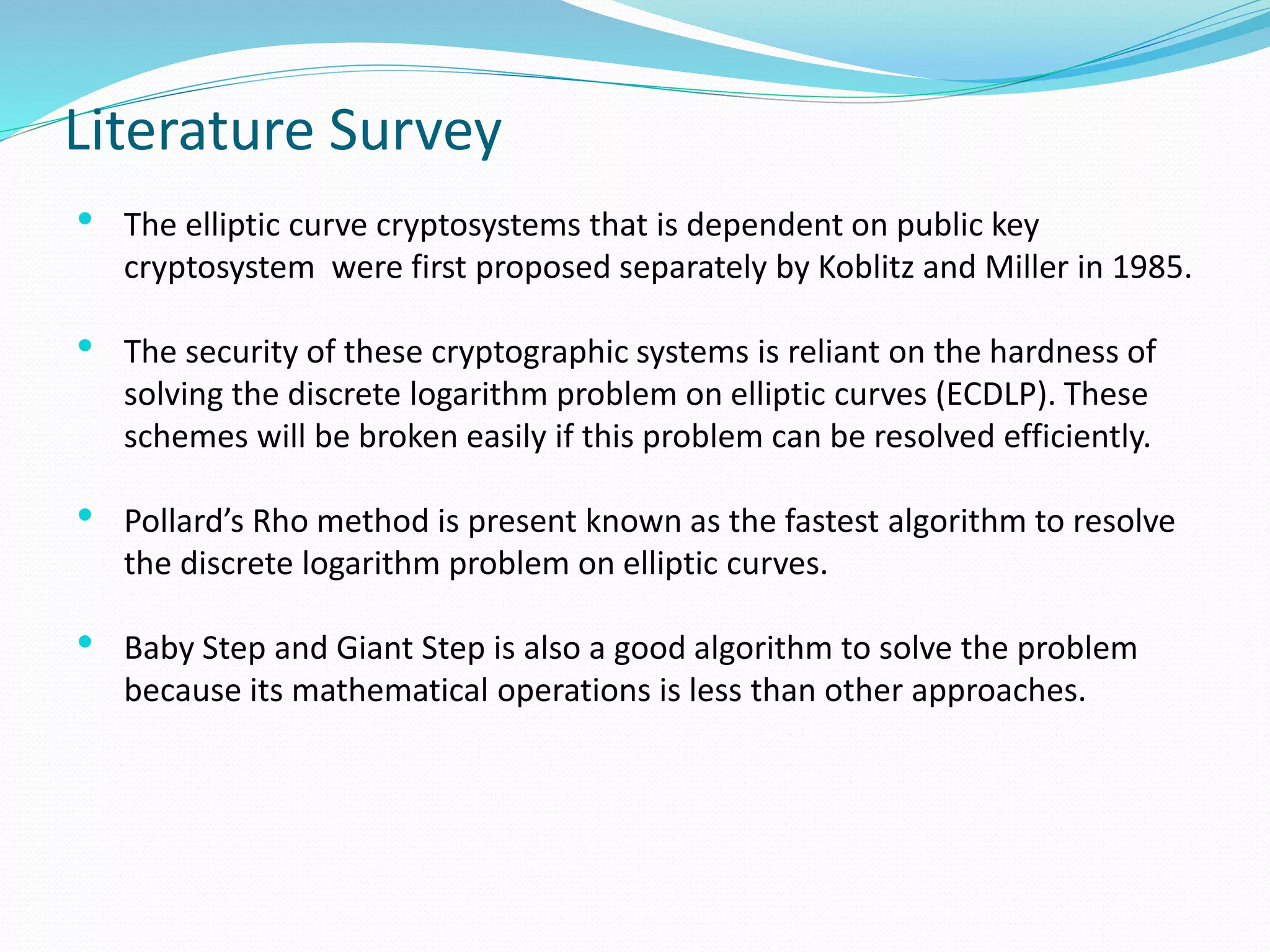 Cryptography Baby Step Giant Step | PPTX