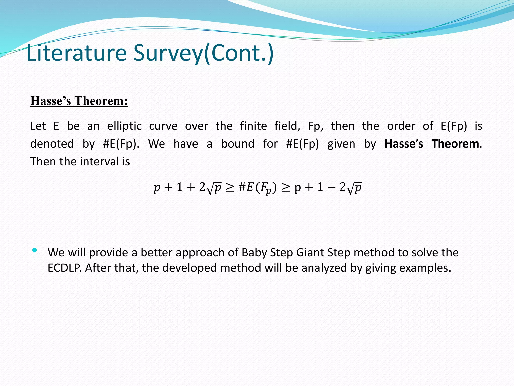 Cryptography Baby Step Giant Step | PPTX