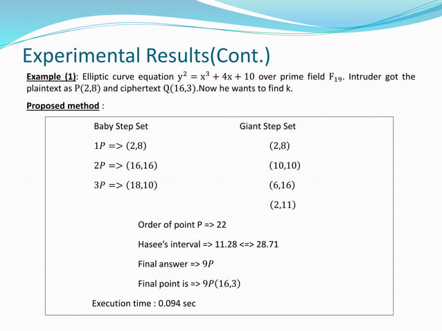 Cryptography Baby Step Giant Step | PPTX