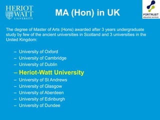 Heriot Watt University, Malaysia Campus | PPTX | Business ...