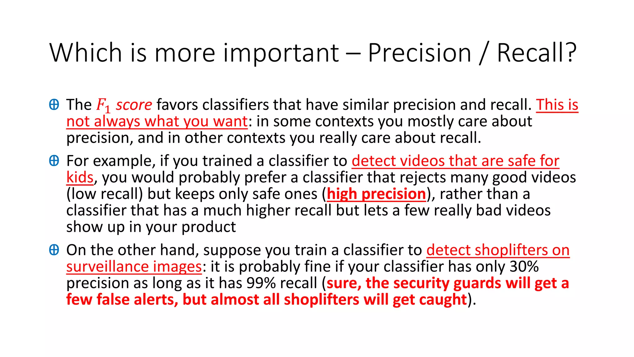 Lecture 12 Binary Classifier Confusion Matrix Pdf 4340