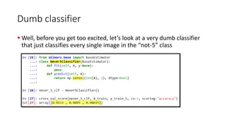 Lecture 12 binary classifier confusion matrix | PDF