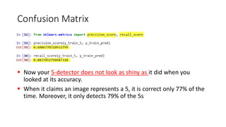 Lecture 12 binary classifier confusion matrix | PDF