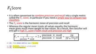 Lecture 12 binary classifier confusion matrix | PDF