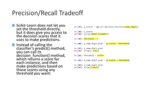 Lecture 12 binary classifier confusion matrix | PDF
