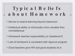 Rethinking Homework | PPT