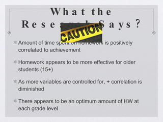 Rethinking Homework | PPT