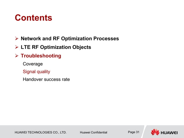 Hw lte rf-optimization-guide | PDF