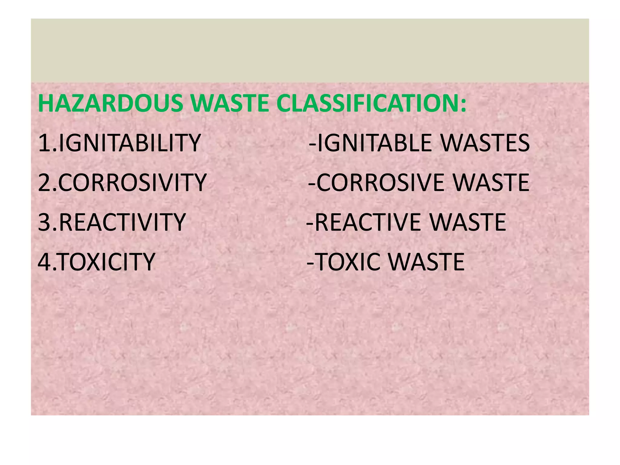 HAZARDOUS WASTE MANAGEMENT---PPT | PPTX