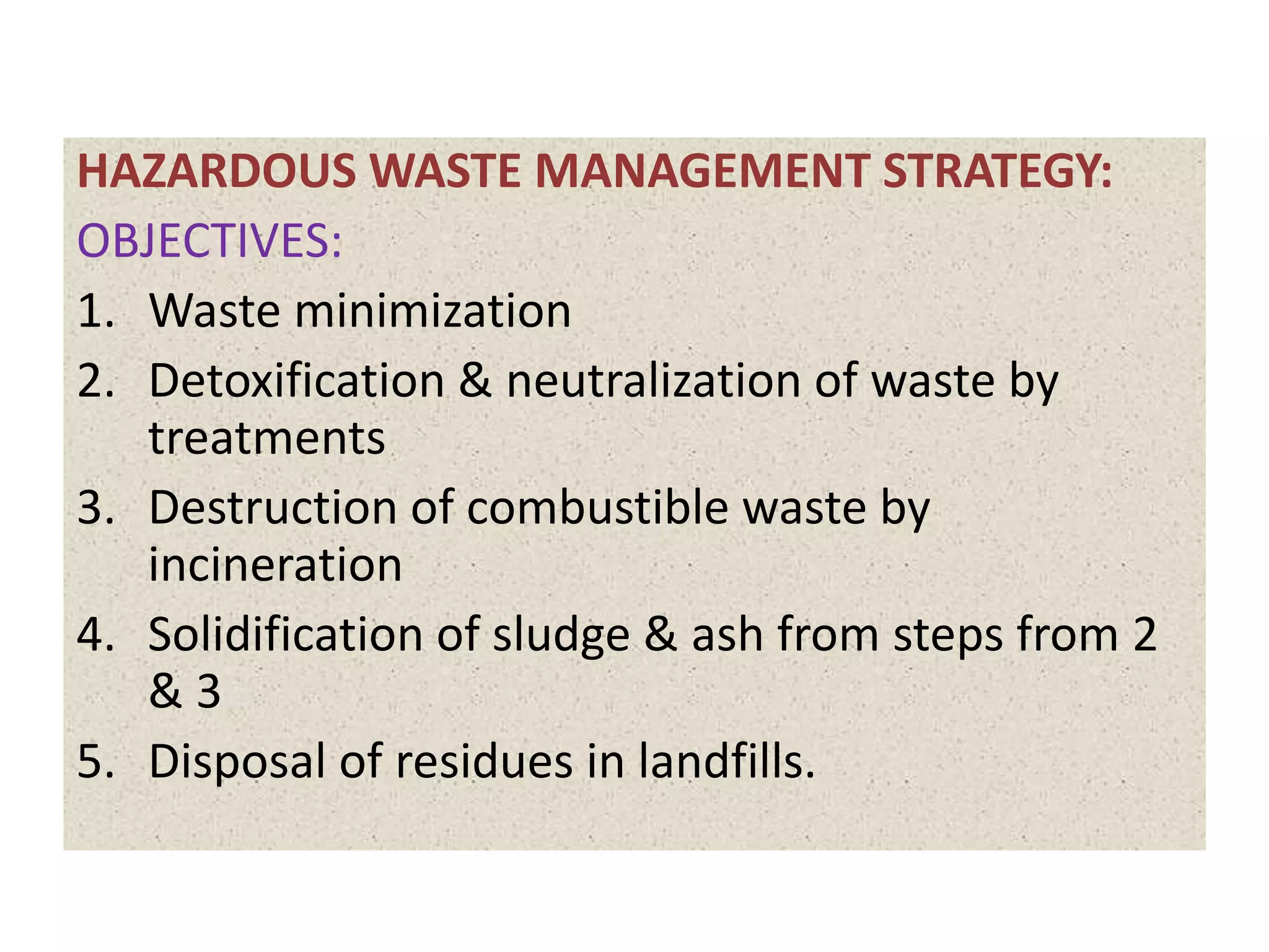 HAZARDOUS WASTE MANAGEMENT---PPT | PPTX