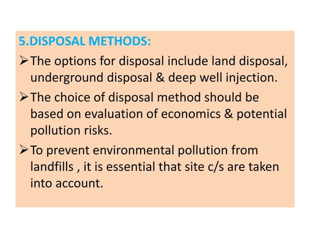 HAZARDOUS WASTE MANAGEMENT---PPT | PPTX