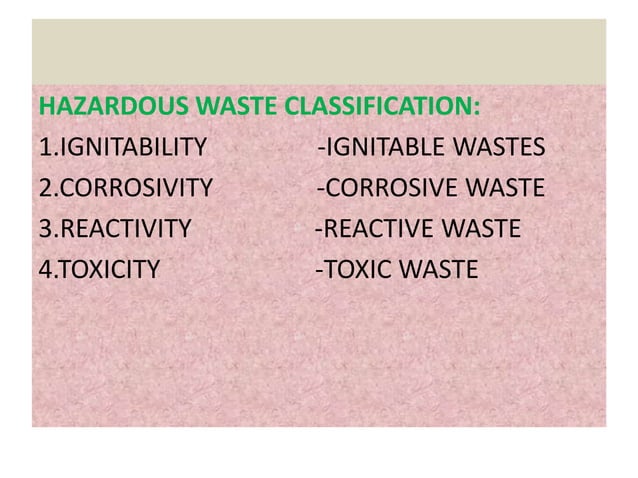 HAZARDOUS WASTE MANAGEMENT---PPT | PPTX
