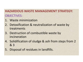 HAZARDOUS WASTE MANAGEMENT---PPT | PPTX