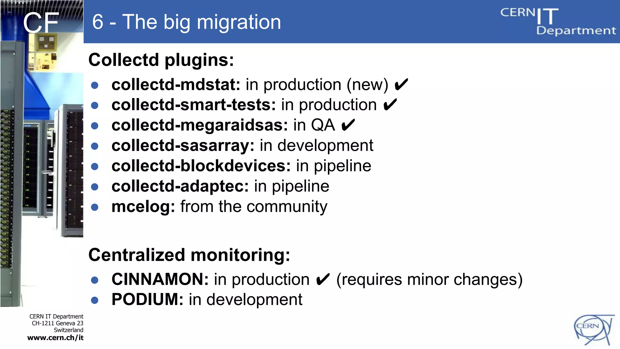 Hardware Monitoring With Collectd At Cern Ppt