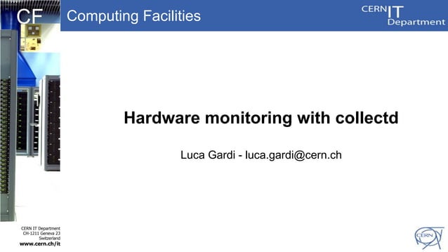 Hardware monitoring with collectd at CERN | PDF