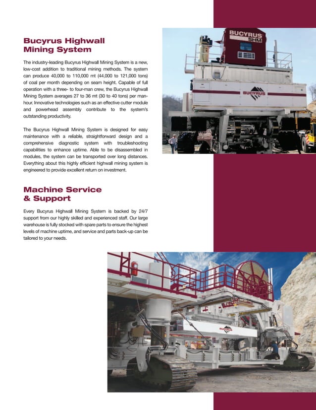 Highwall Mining System | PDF