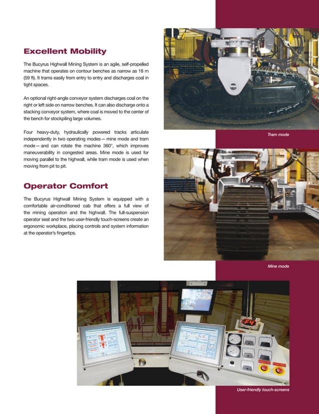 Highwall Mining System | PDF