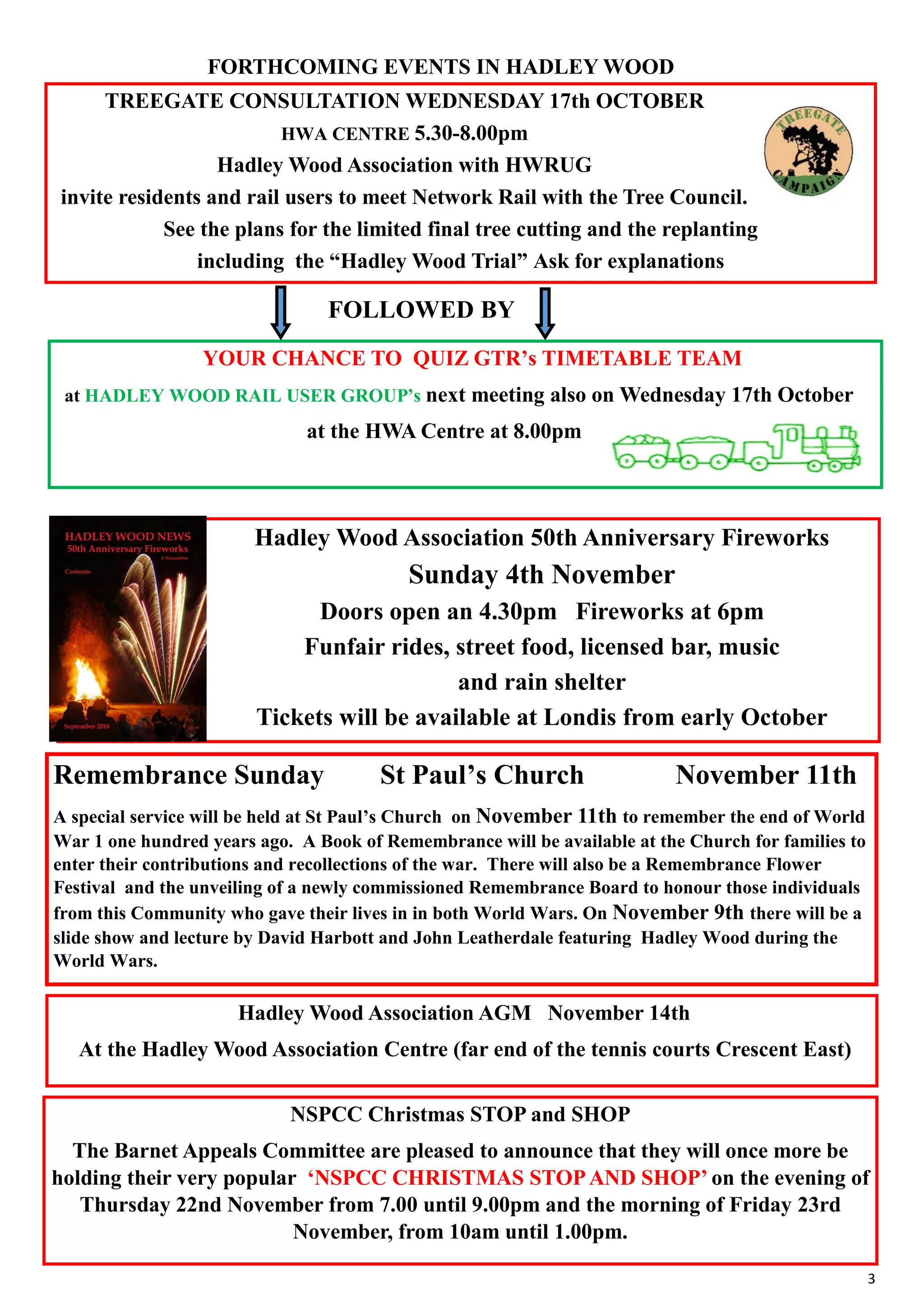 Hadley Wood News - September 2018 | PDF | Rail Travel | Travel Type