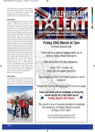 Hadley Wood News February 2011 | PDF