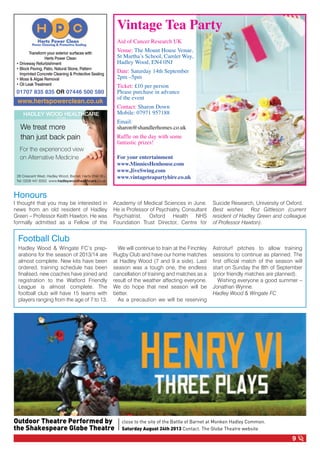Hadley Wood News July/August 2013 | PDF