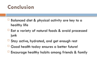 Health & Well-being (Nutrition and physical health) .pptx