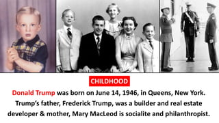 Biography of Donald Trump (45th US President) | PDF