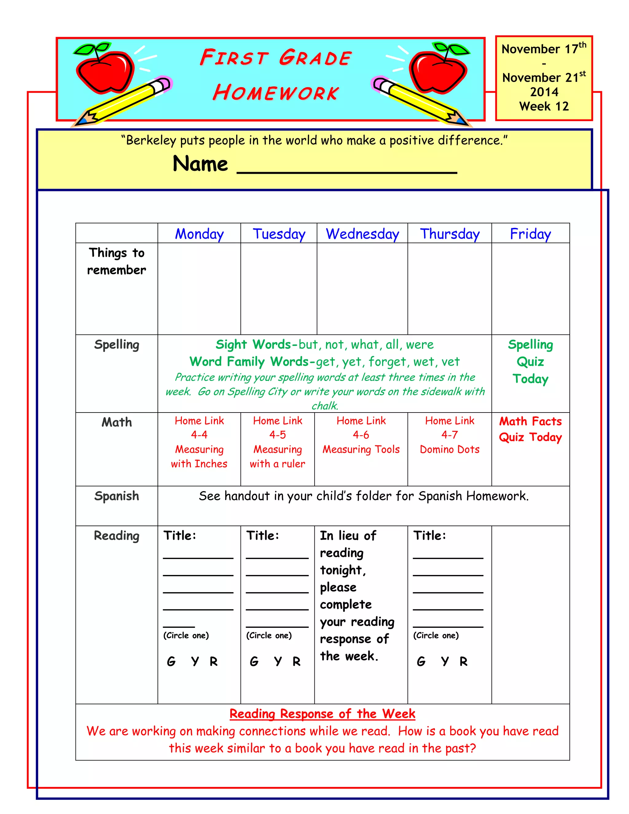 Hw sheet nov 16 | PDF | Homework and Study | Education