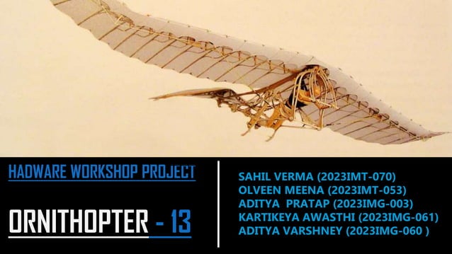 **The Fascinating World of Ornithopters: Emulating Nature's Flight** | PPT