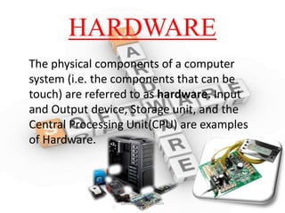 Examples Of Hardware And Software