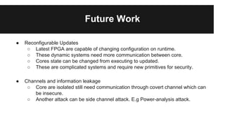 Security issues in FPGA based systems. | PDF