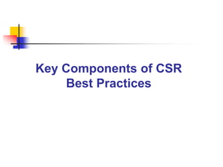 Corporate Social Responsibility presentation - BAF | PPT