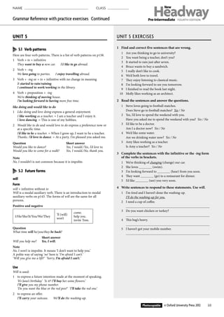 Hwy pre int_grammar_reference | PDF