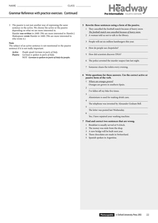 Hwy pre int_grammar_reference | PDF