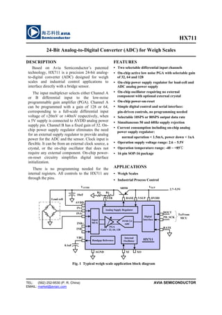 Hx711 english | PDF