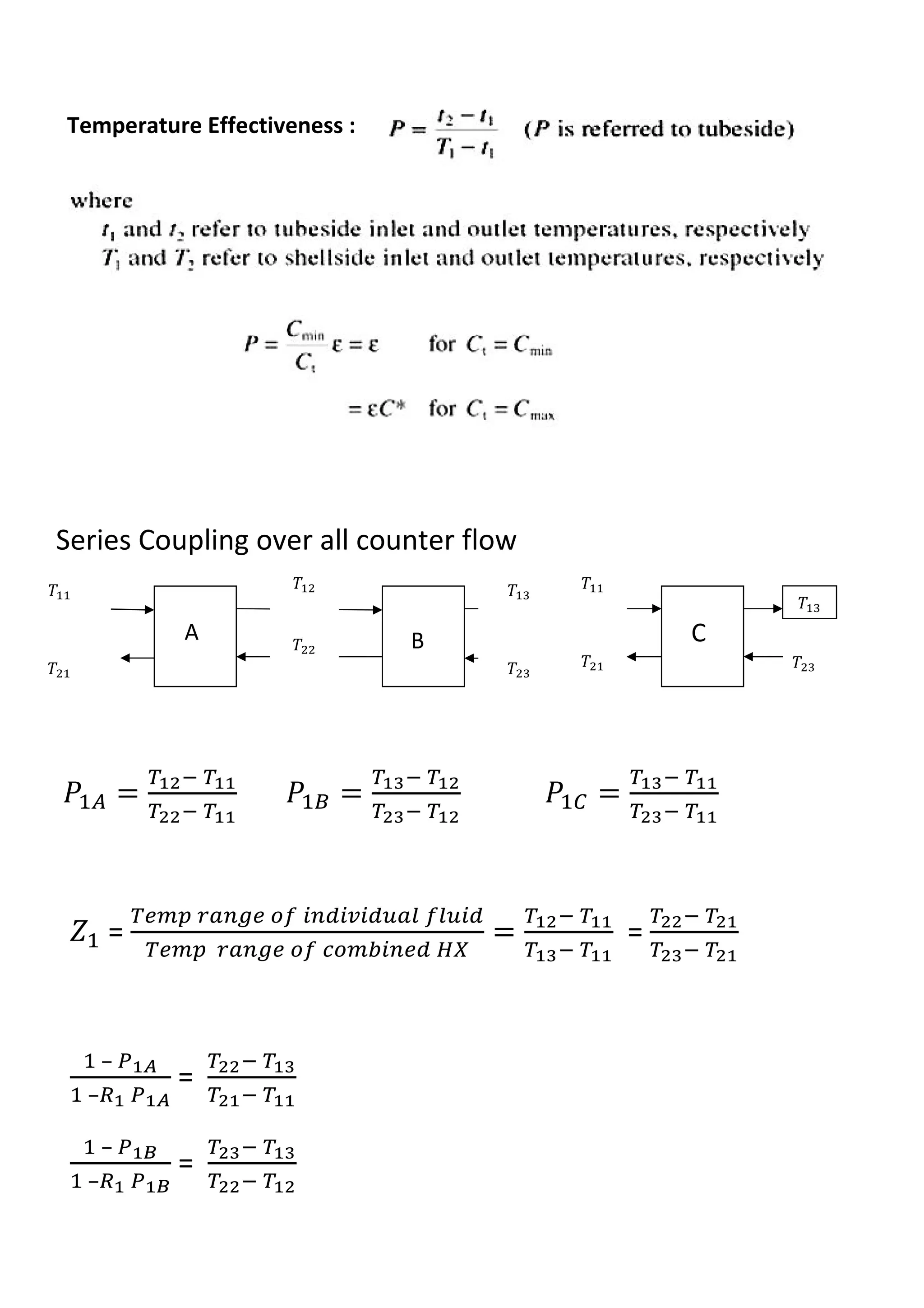 heat exchanger design formula Sheet | PDF