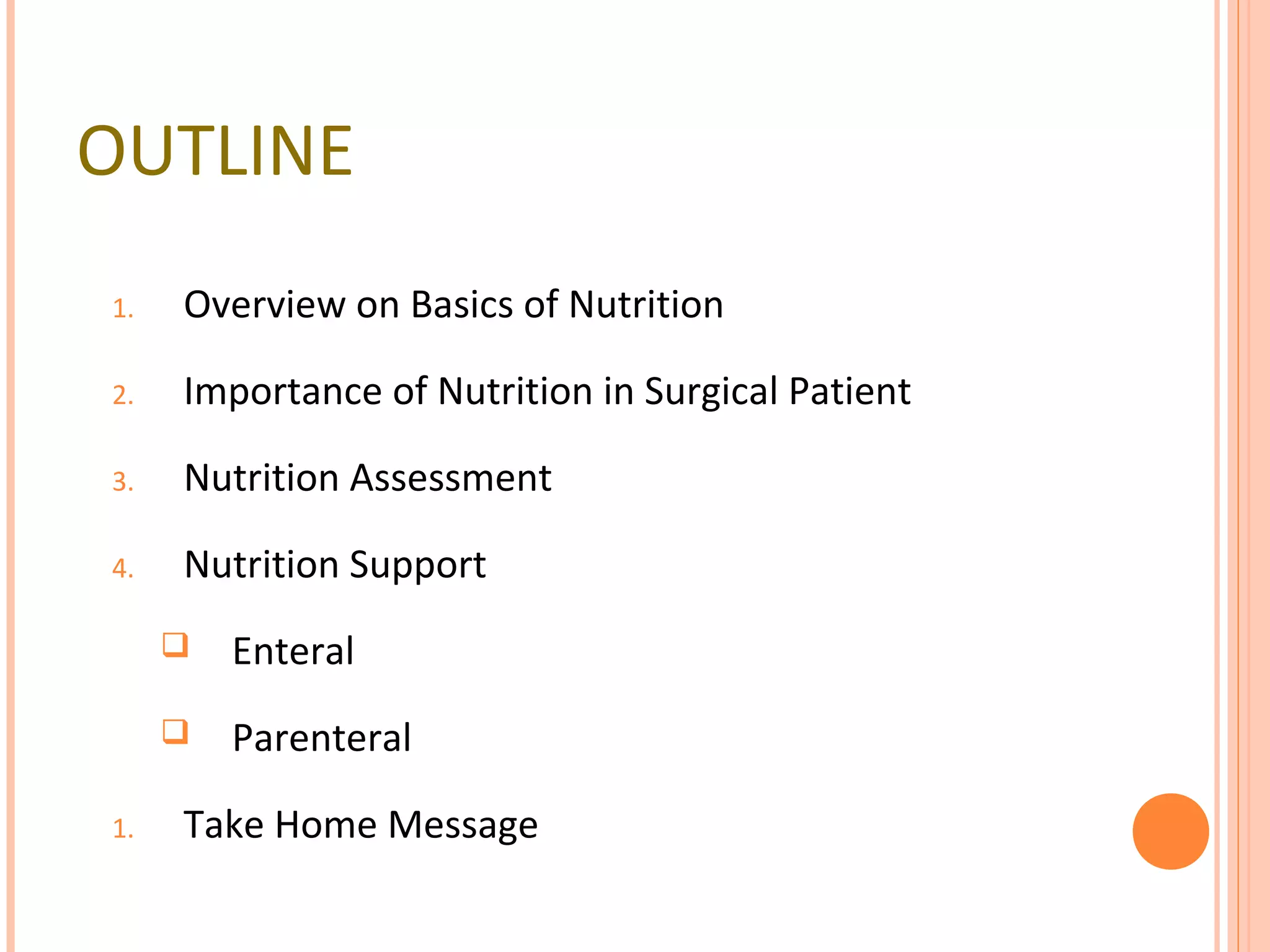 Nutrition in surgery | PPT