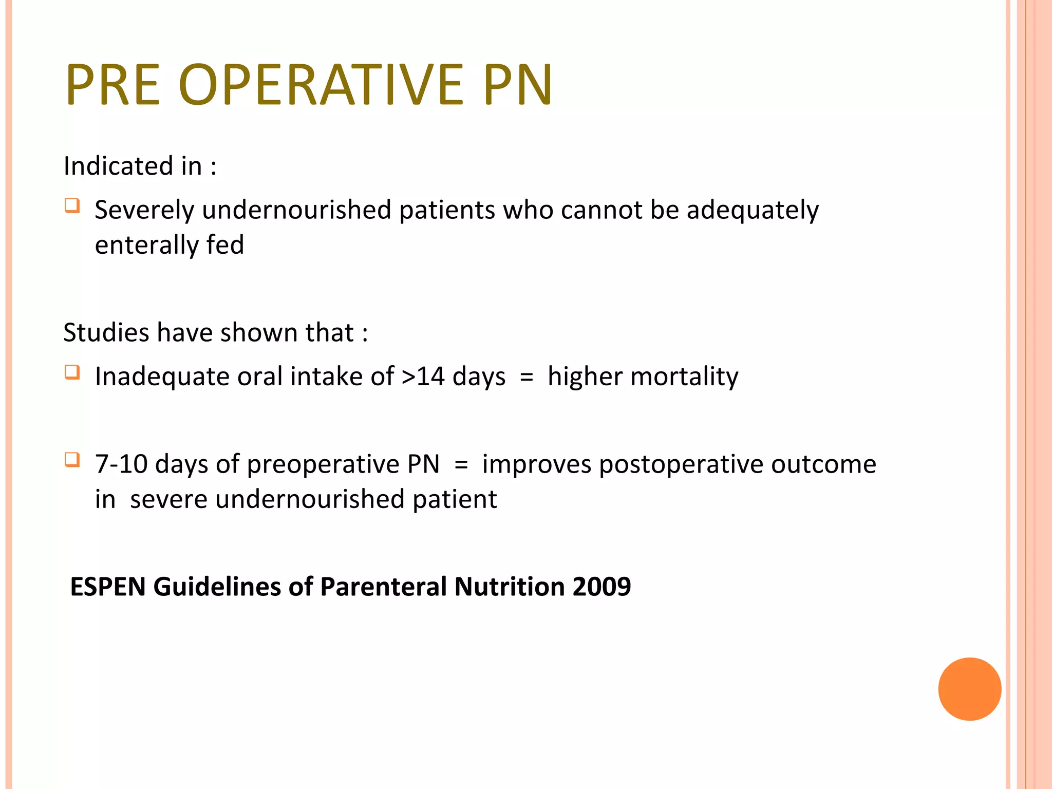 Nutrition in surgery | PPT