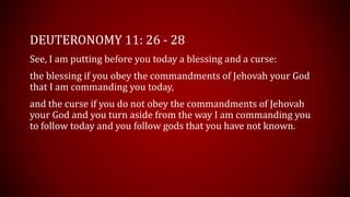 Deuteronomy 11 | PPTX