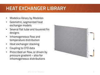 Heat Exchanger Library - Overview | PPTX