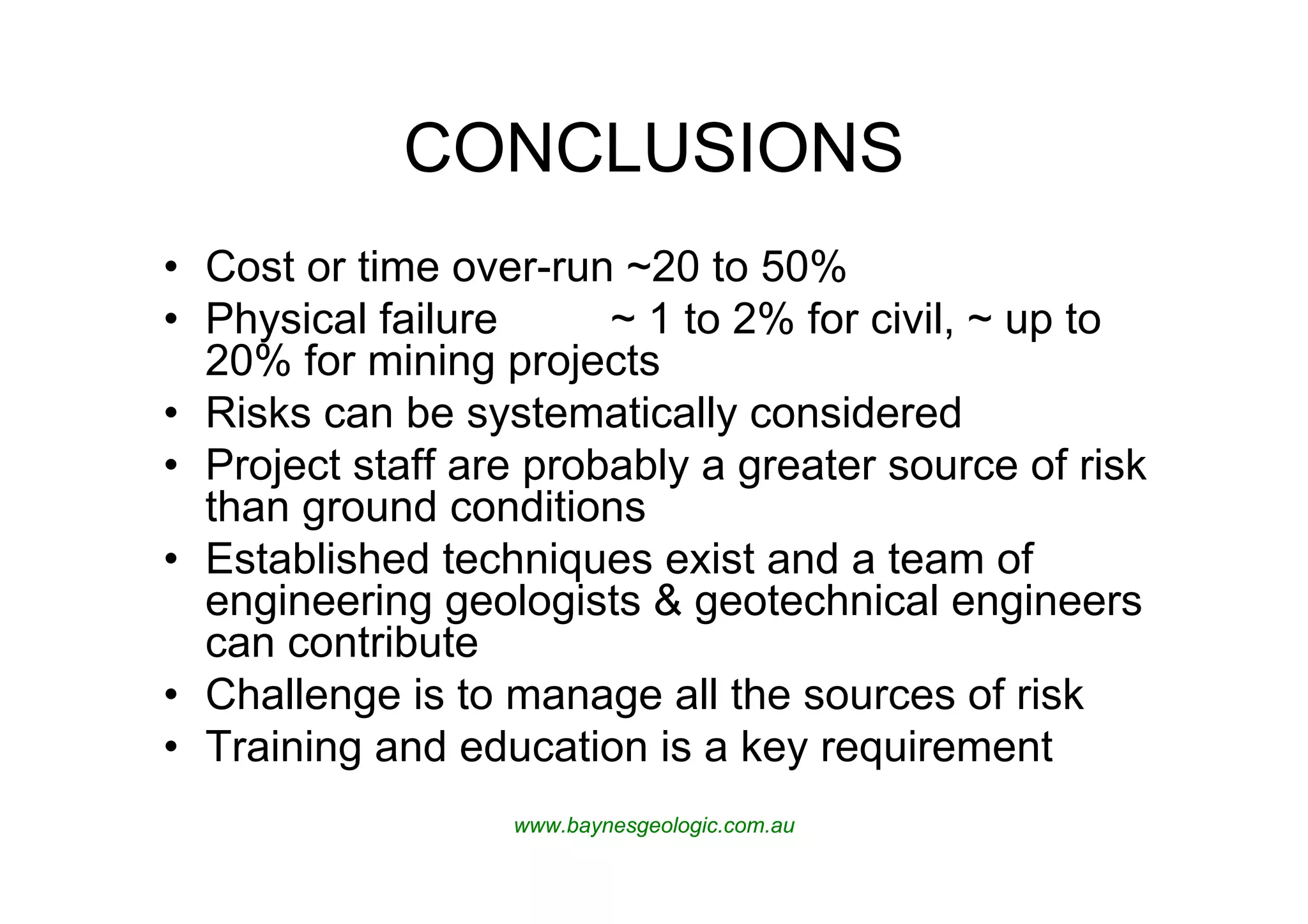 Sources of Geotechnical Risk | PDF
