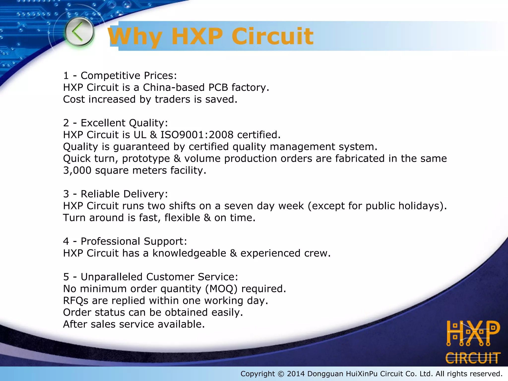 Hxp circuit profile | PPT