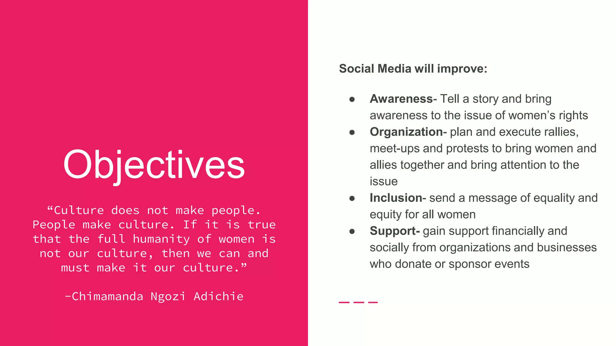 Promoting Gender Equality: Social Media Strategy | PPT