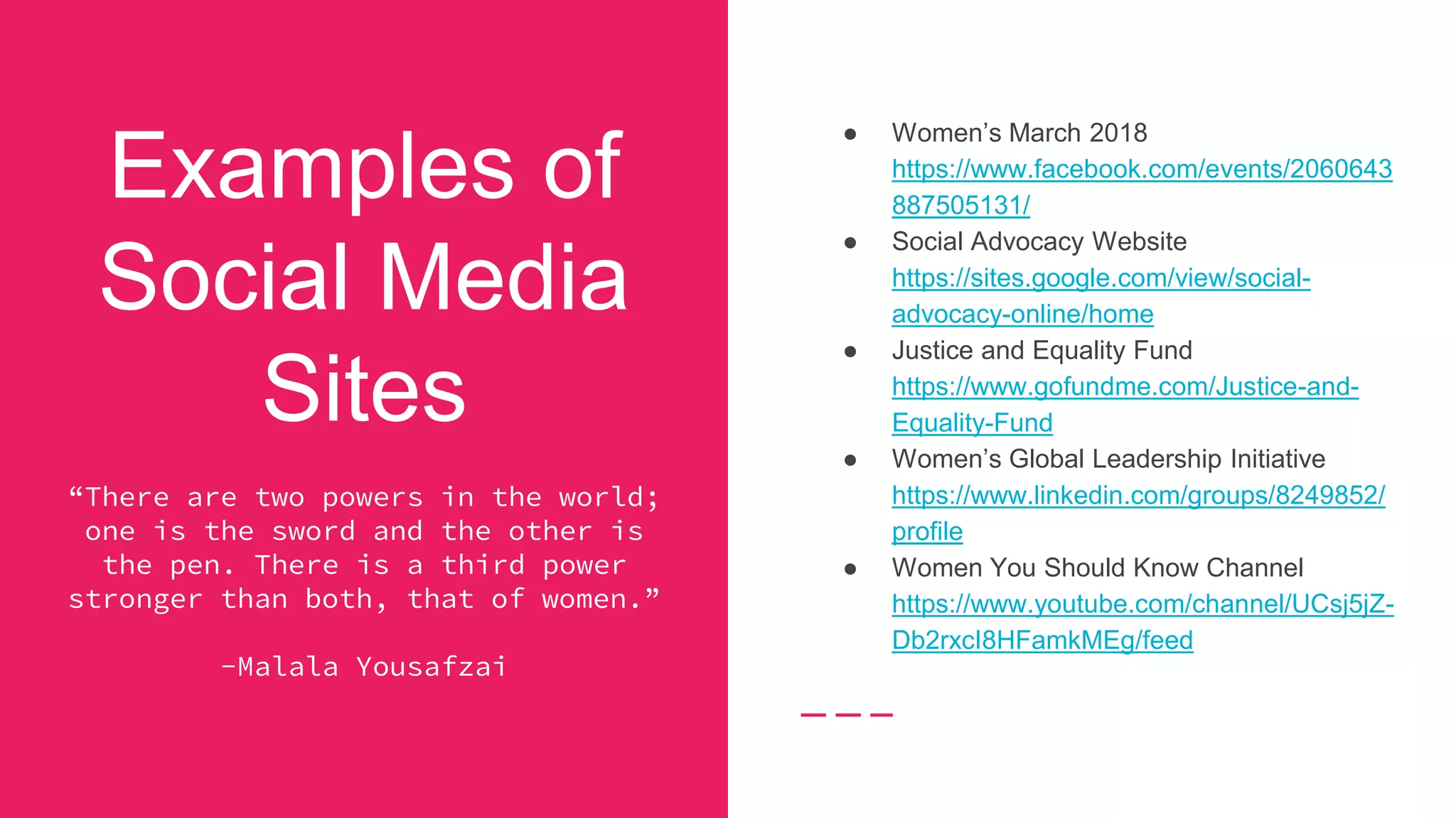 Promoting Gender Equality: Social Media Strategy | PPT
