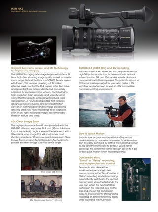 Sony HXR-NX3 Camcorder | PDF | Cameras and Camcorders | Consumer ...